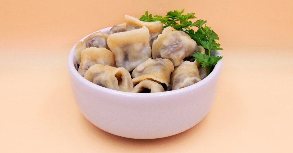 Uszka with mushrooms