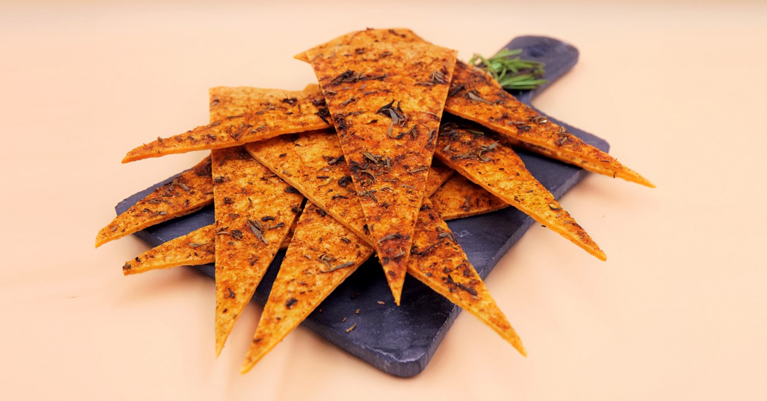 Baked tortilla nachos