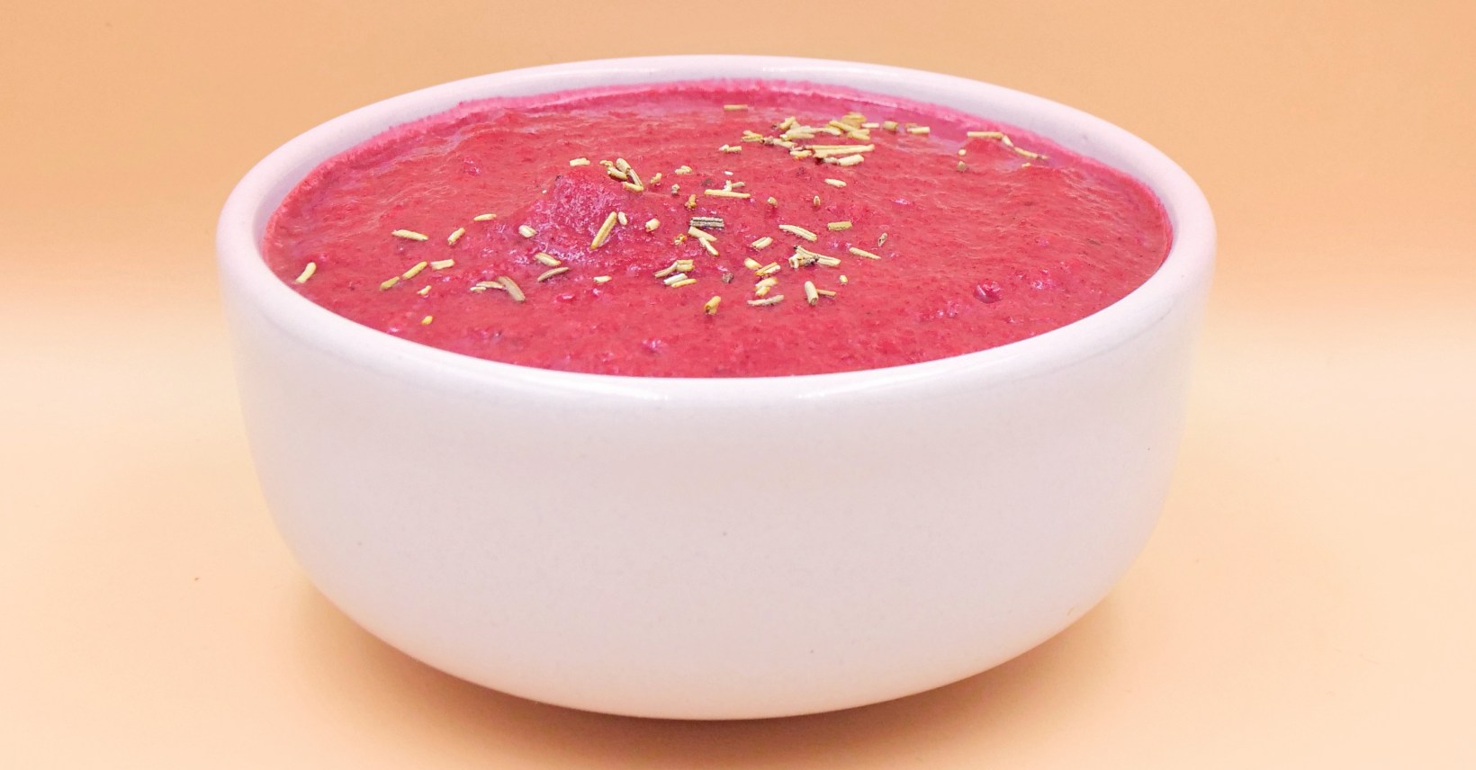 Beetroot cream soup with coconut milk